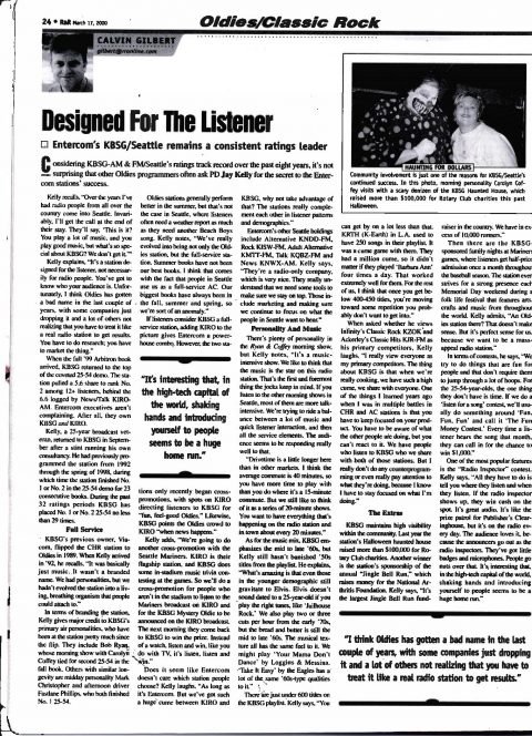 Fun, Feel Good Oldies @ KBSG – QZVX Broadcast History & Current Affairs