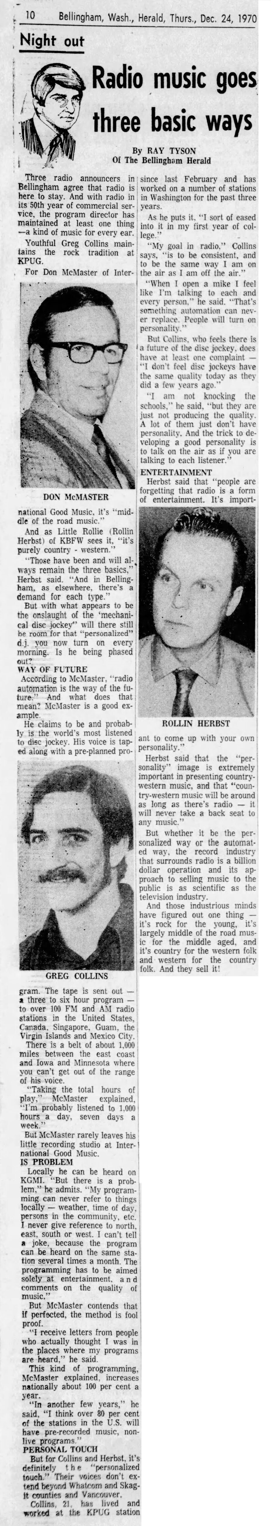 (1970) Don McMaster, Rollin Herbst, Greg Collins – Automation VS ...